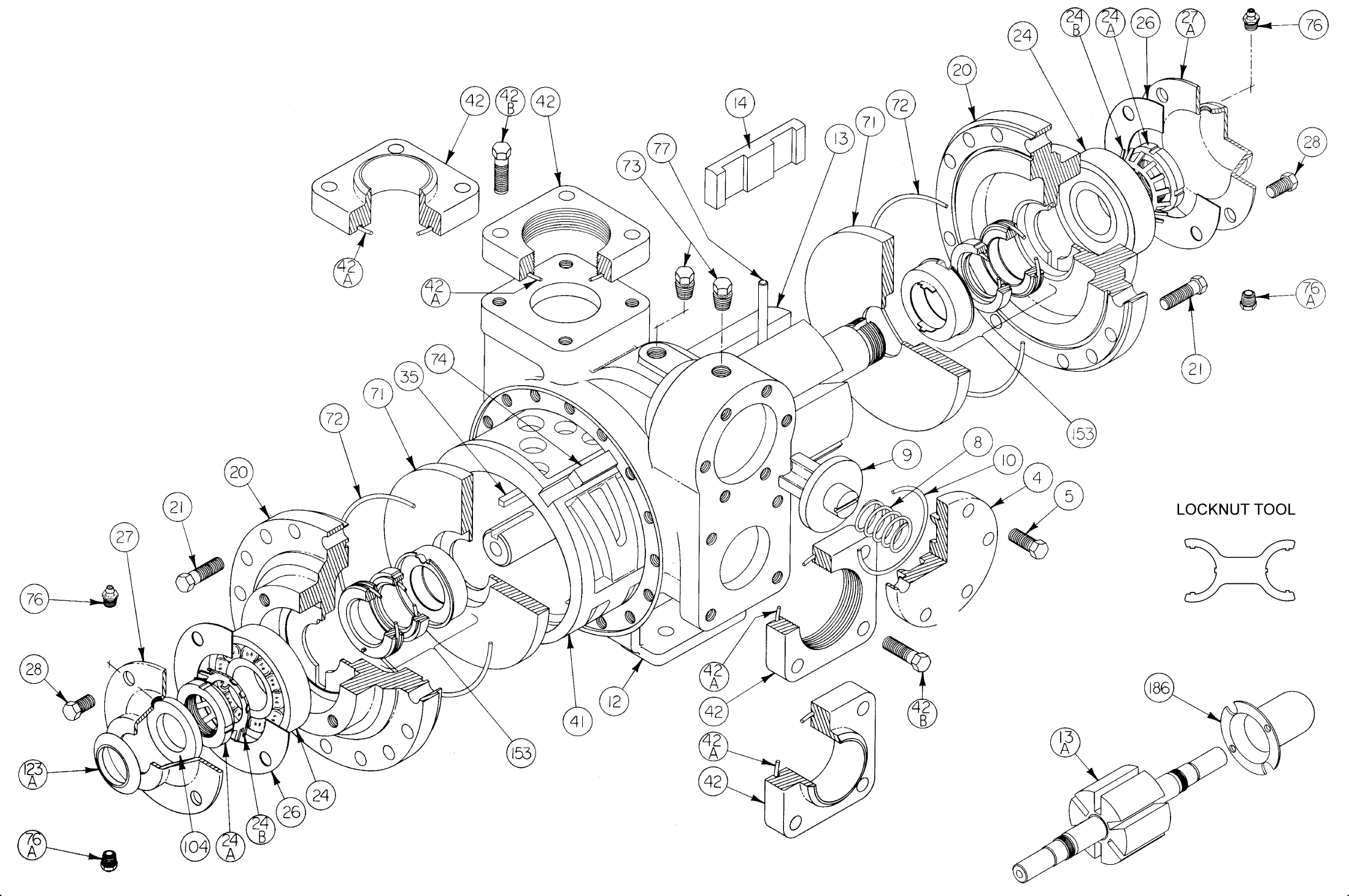 PUMP 3" BLACKMER GL3-VB BASE BELTS SHEAVES GUARD NO MOTOR